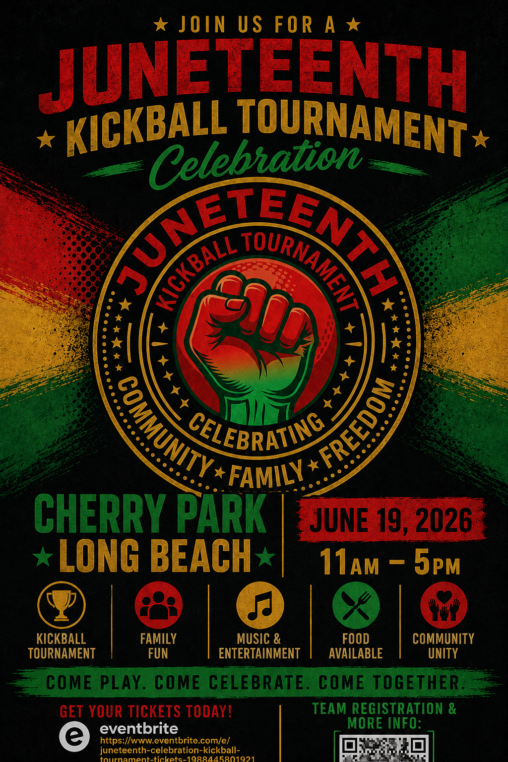 Juneteenth Celebration Kickball Tournament - playa larga